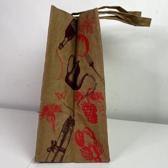 Trader Joe'S | Bags | Trader Joes Rare Paper Washable Grocery Tote Bag ...